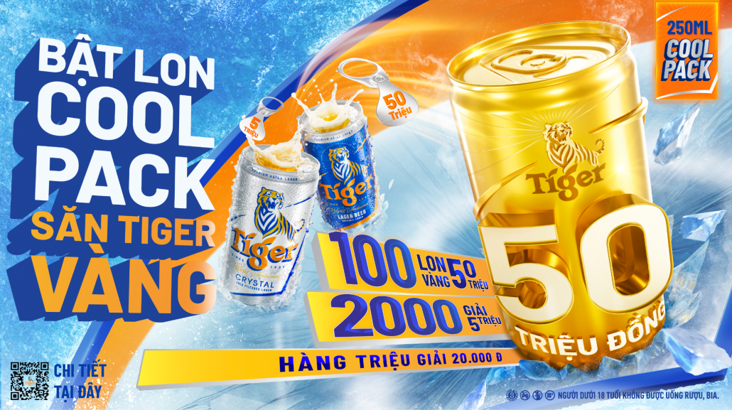 Tiger Beer bật tung sảng khoái mùa hè với hàng triệu giải thưởng hấp dẫn